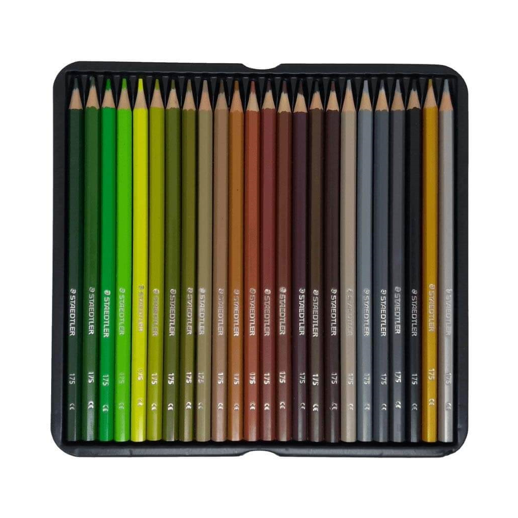 STAEDTLER Hexagonal Color Pencils 72 Shades in Metal Box 175M72 ...