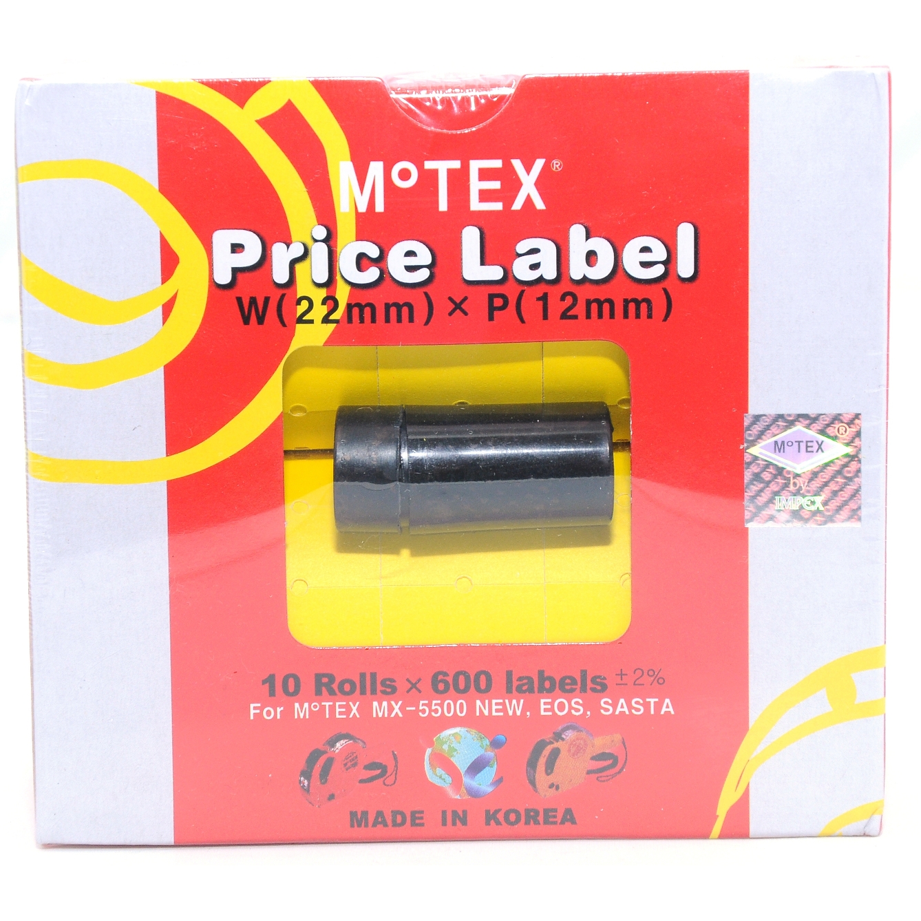 Motex MX-5500 Label (Yellow, Pack of 10) - Paper Labels - Motex - Swas ...
